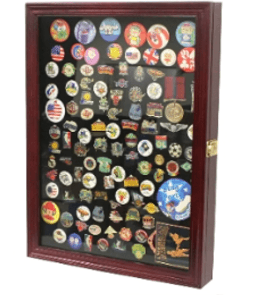 Pin Display Case Medal Shadow Box | Open Box | (See Condition Notes ...