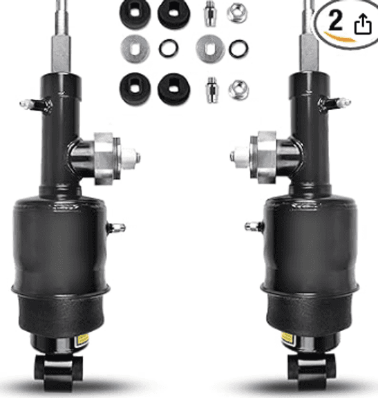 Rear Air Shock Absorber With Hydraulic Fit | Open Box | (See Condition ...