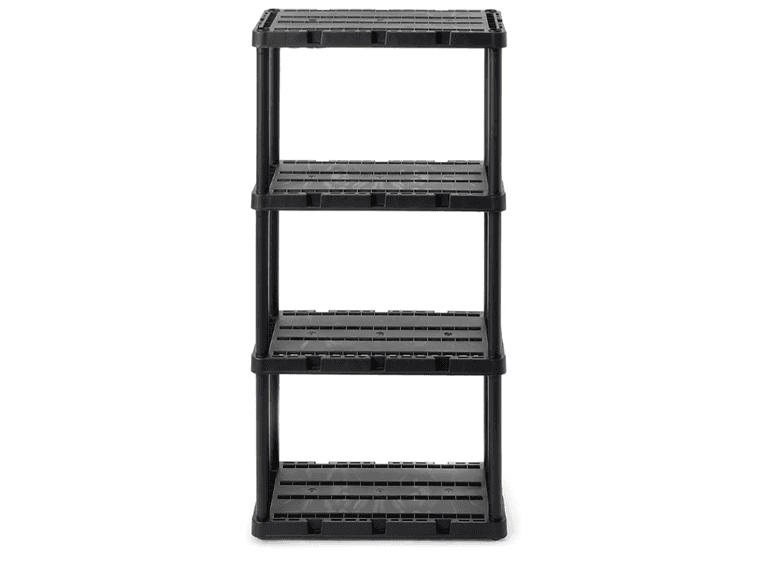 Gracious Living 4-Shelf Storage Shelving Black | Open Box | (See ...