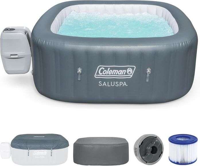 Coleman Hawaii AirJet Large Square 4 to 6 Person Inflatable Hot Tub | Open Box - Rio Grande Trade