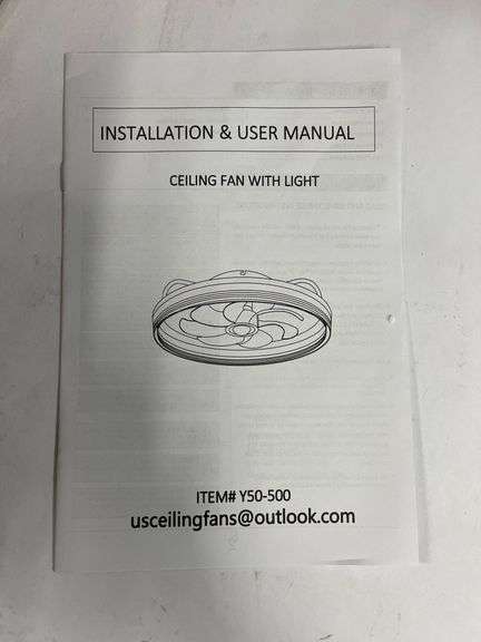 MCESTNA "Bladeless" Ceiling Fan w/Light | Open Box | (See Condition ...