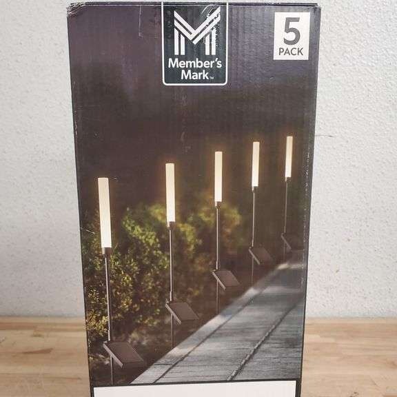 Member's Mark 5 Pack Solar Landscape Accent Light Set | Open Box | (See ...