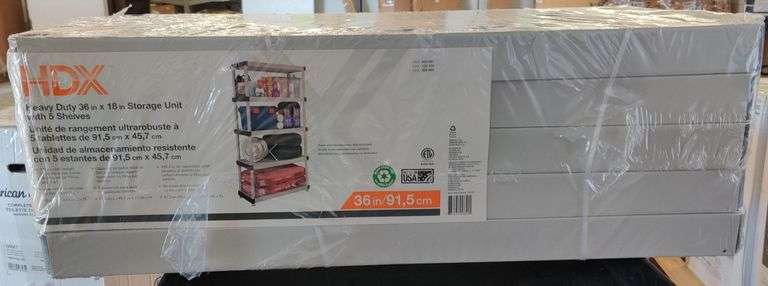 HDX Heavy Duty Storage Unit w/ 5 Shelves | Open Box - Rio Grande Trade