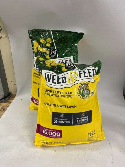 MEMBER'S MARK Weed & Feed Bundle, 2ct, 90lbs Total | Open Box | (See ...