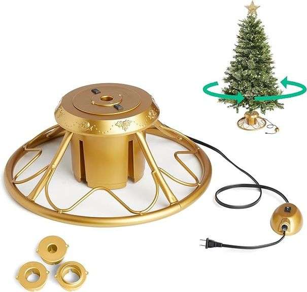 Home Heritage 360 Degree Rotating Metal Tree Stand | Open Box | (See ...