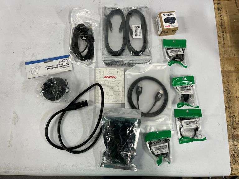 Cables & Cable Management Bundle | Open Box | (See Condition Notes ...