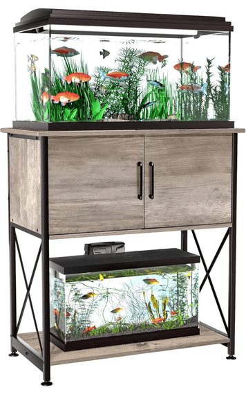 20-29 Gallon Aquarium Stand Metal Frame With Cabinet Storage | Open Box ...