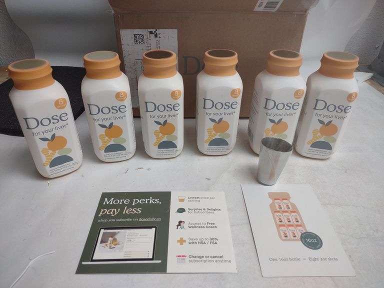 Dose, Liver Support Supplement Shot | 1 Bottle (16 Ounce) [lot of 6 ...