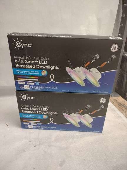 GE Cync Full Color Smart LED 6'' Recessed lights 2 Pack - [lot of 2 ...