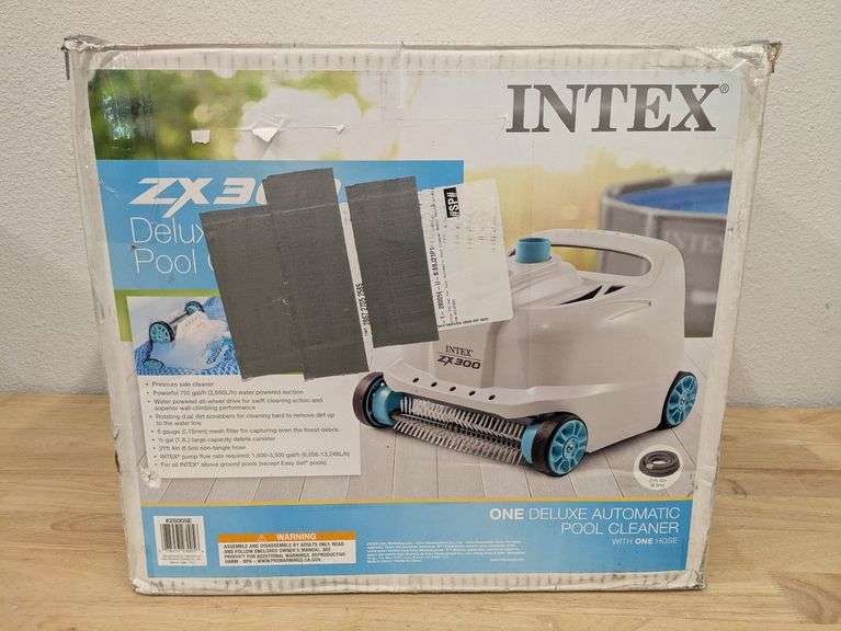 INTEX Deluxe Pressure-Side Above Ground Automatic Pool Cleaner Vacuum ...