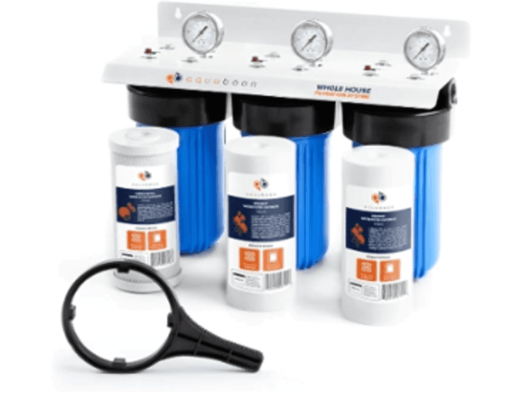 Aquaboon 3 Stage Whole Home Water Filtration System for Sediment ...