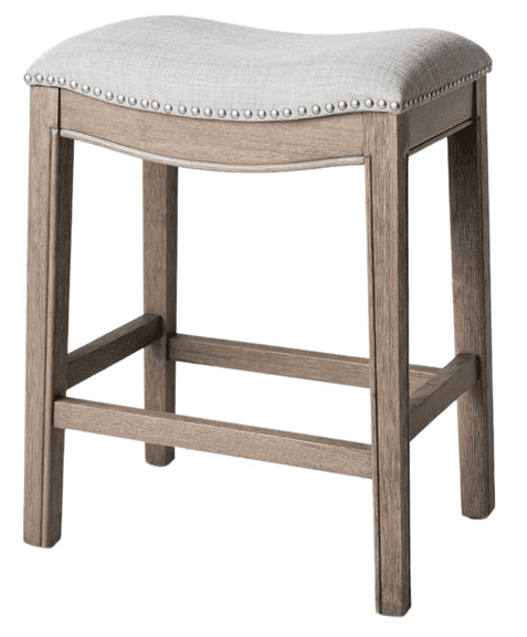 Maven Lane Adrien 26" Wood Counter Height Stool - Reclaimed Oak. | Open ...