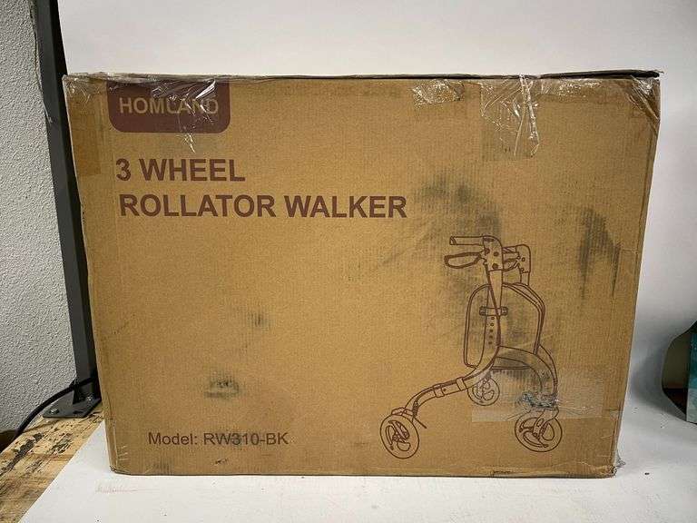 HOMLAND 3-Wheel Rollator | Open Box | (See Condition Notes) - Rio ...