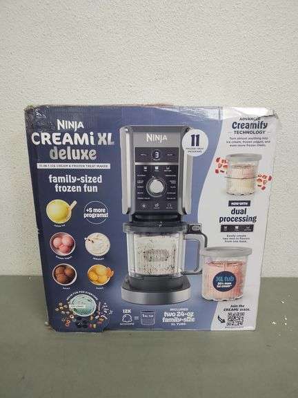 Ninja Creami XL Deluxe Ice Cream And Frozen Treat Maker | Open Box ...