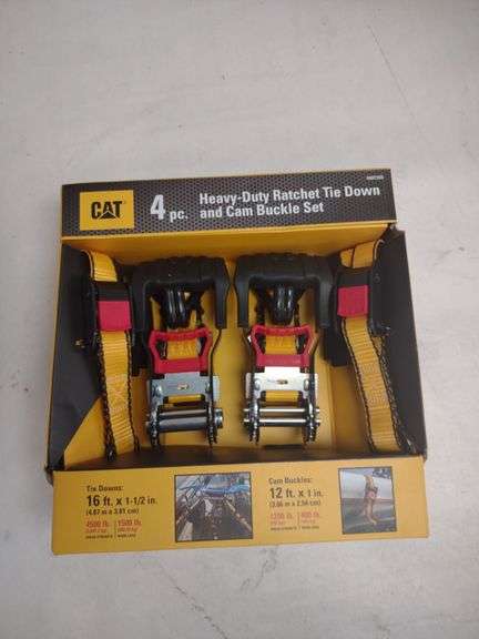 CAT Ratchet Strap Tie Down and Cam Buckle Set | Open Box | (See ...