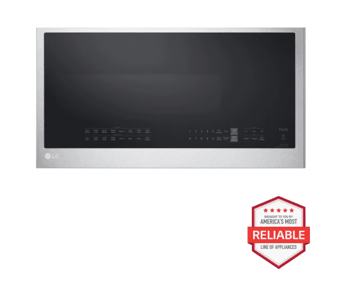 LG 1.7 cu. ft. Smart Over-the-Range Convection Microwave with Air Fry ...