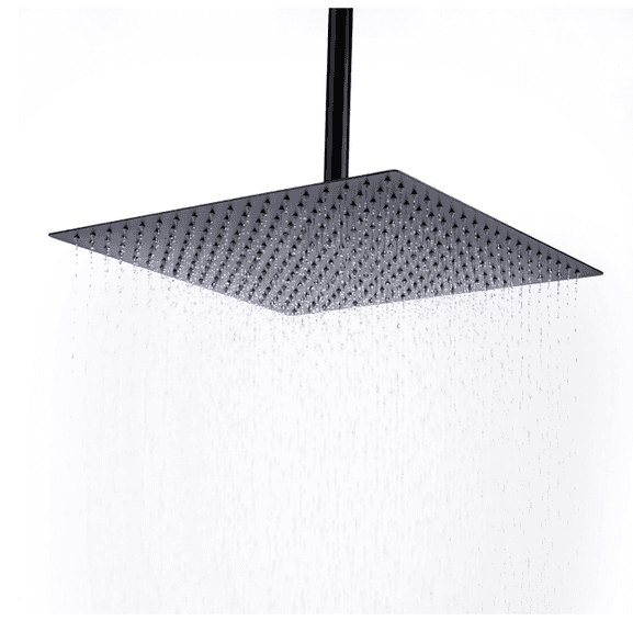 Heindure -Rain Shower Head,16 Inch Matte Black | Open Box | (See ...