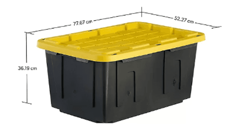Member's Mark 27 Gallon Heavy Duty Storage Tote with Snap Fit Lid, Set ...