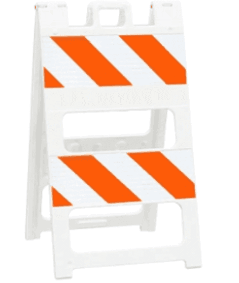 Plasticade All Plastic A Frame Type 2 Barricade | Open Box - Rio Grande ...
