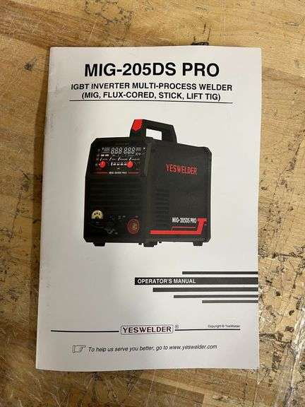 YESWELDER MIG-205DS Pro Welder | Open Box | (See Condition Notes) - Rio ...