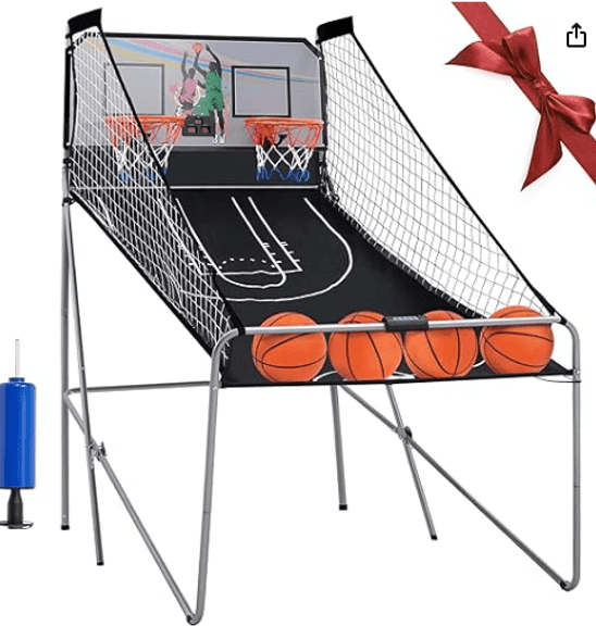 Foldable Electronic Dual Basketball Arcade Game | Open Box | (See ...