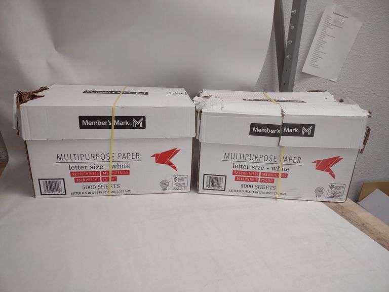 Member's Mark Multipurpose Copy Paper, 8.5 x 11" 10 Reams. [lot of 2 ...