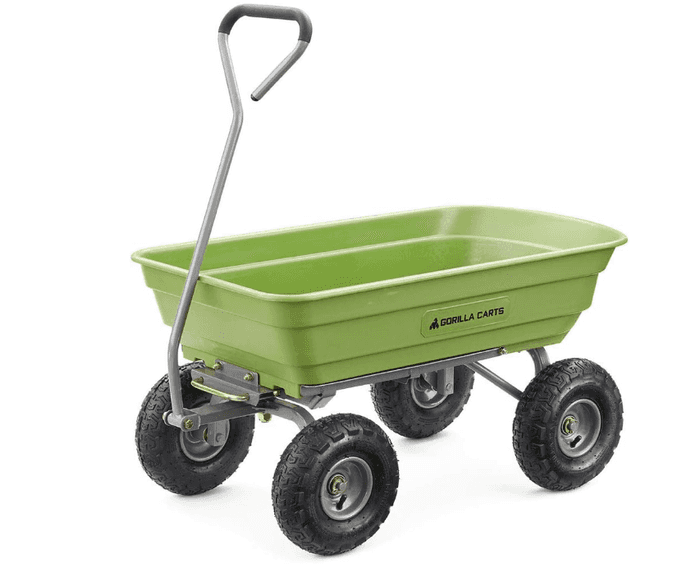 Gorilla Carts Heavy Duty Poly Yard Dump Cart | Open Box | (See ...