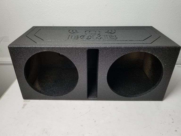 Q Power 12 Inch Dual Subwoofer Box, High-Performance Vented Speaker ...