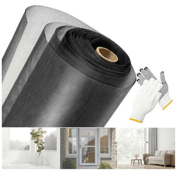 304 Stainless Steel Black Window Screen Mesh Roll, 40 inch x 98 ft ...
