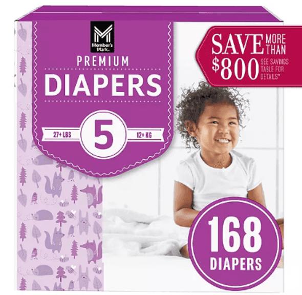 Member's Mark Premium Baby Diapers Size 5 | Open Box - Rio Grande Trade