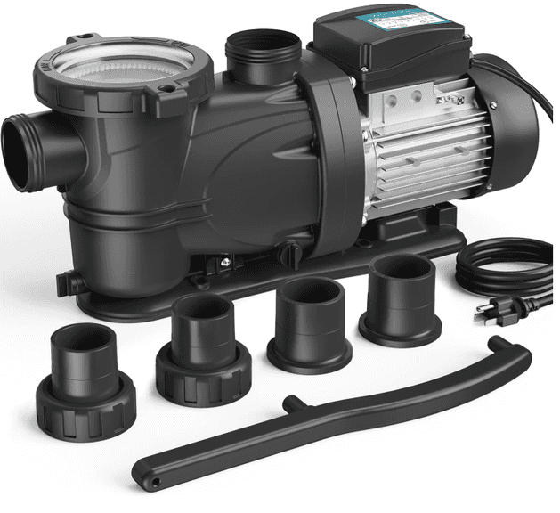 Vida Pool In/Above Ground Pool Pump, (W/Timer, 2HP, 8120 GPH, 115V ...