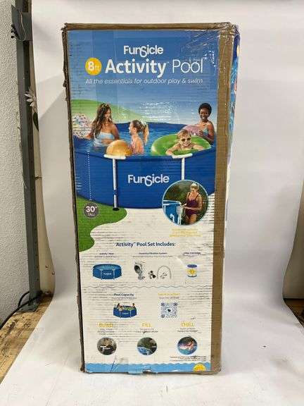 FUNSICLE 8' Activity Pool, 30"H | Open Box | (See Condition Notes ...