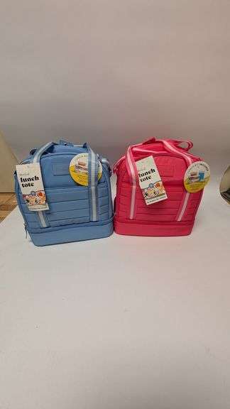 Fit & Fresh Lunch Bag, Includes Meal Prep Set and Ice Pack Set of 2 ...