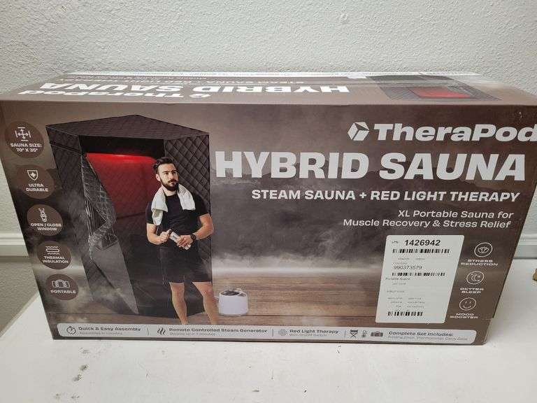 Therapod Portable Steam Sauna with Red Light Therapy | Like New - Rio ...