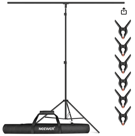 NEEWER T-Shaped Background Backdrop Support Stand Kit | Open Box | (See ...