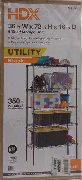 HDX 5 - Shelf Storage Unit | Open Box | (See Condition Notes) - Rio ...