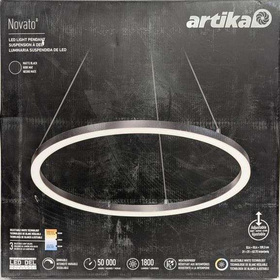 Artika Novato LED Light Pendant | Open Box | (See Condition Notes ...