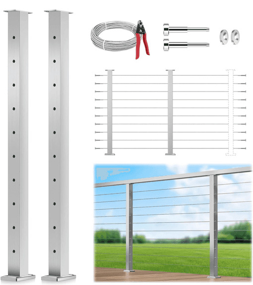 36" Cable Railing Post Kit | Open Box | (See Condition Notes) - Rio ...
