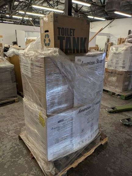 Pallet: American Standard Toilets, Set of 6 & 1 Toilet Tank | Open Box ...