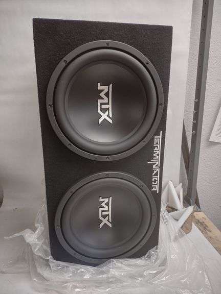 MTX Terminator TNE212D 1200 Watt 2 Ohm Dual 12” Subwoofers | Open Box ...