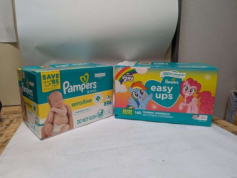Pampers Easy Ups (2T/3T) & Wipes Bundle | Open Box - Rio Grande Trade