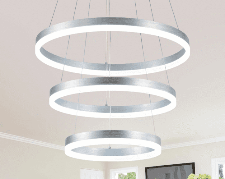 Buccleuch 3-Ring LED Chandelier | Open Box | (See Condition Notes ...