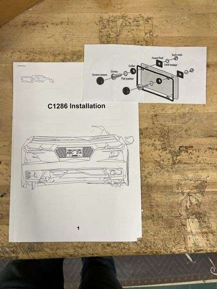 ETESAN Rear License Plate Frame for C8 Corvette Stingray Z51, 2020 ...
