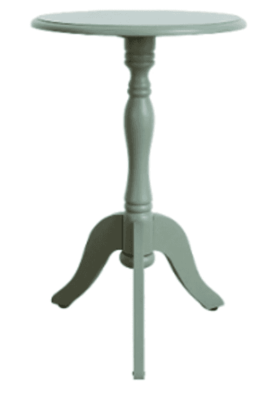 HLR Round Small End Table, Wooden Pedestal Side Coffee Table | Open Box ...