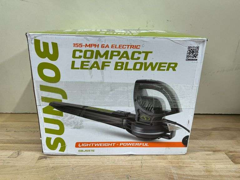 SUNJOE Compact Leaf Blower | Open Box | (See Condition Notes) - Rio ...