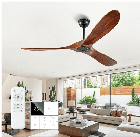 Benicefun 60 Inch Solid Wood Ceiling Fan | Open Box | (See Condition ...