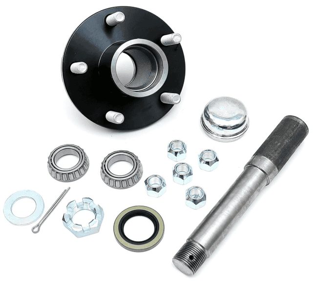 5 Bolt on 4-1/2 Inch Circle Hub Assembly Includes (1) 1-1/16 Inch ...