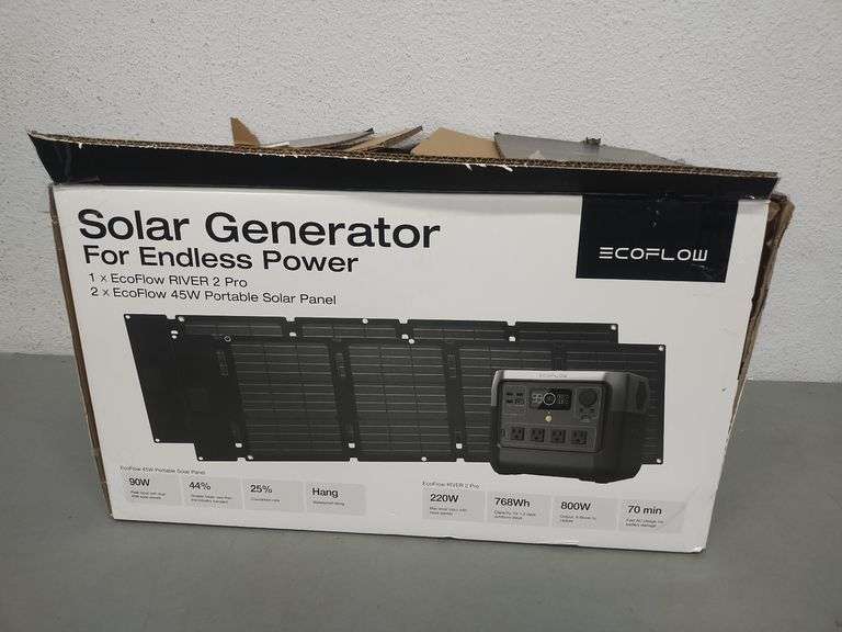 ECOFLOW Solar Generator For Endless Power | Open Box | (See Condition ...