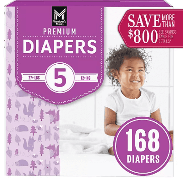 Member's Mark Premium Baby Diapers, Size 5 | Open Box - Rio Grande Trade