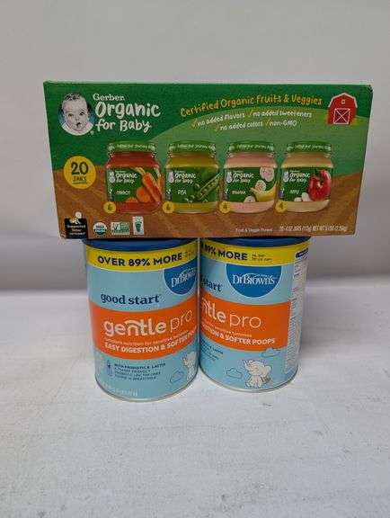 2 Formula Cans & 1 Gerber Baby Food Pack Bundle | Open Box | (See ...